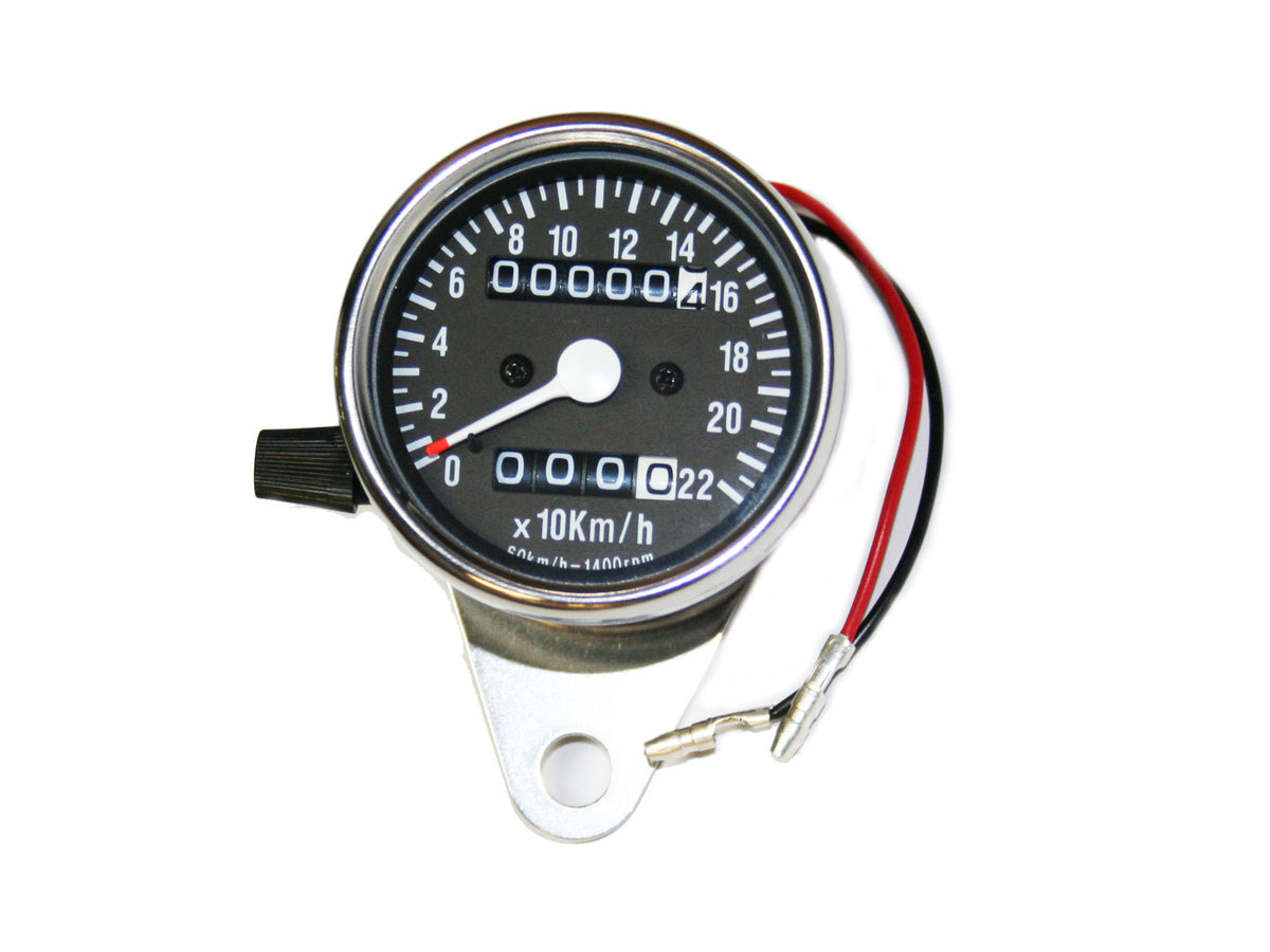 Speedometer - 2.2" Black Face - KPH – XS650 Direct