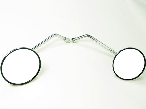 XS Round Chrome Mirror Set – XS650 Direct